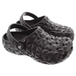 Kids Geometric Clogs In Black
