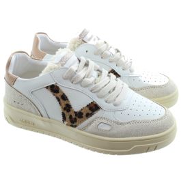 Ladies Seul Shearling Trainers In Beige